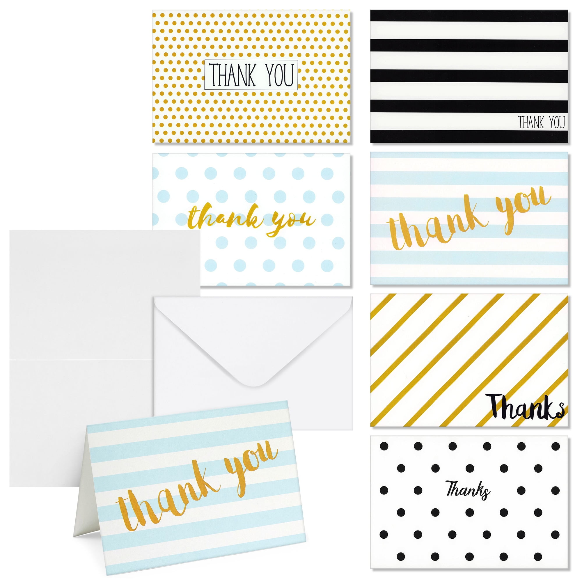 Walmart 144-Pack Greeting Note Cards Set, Blank Inside, Assorted ...
