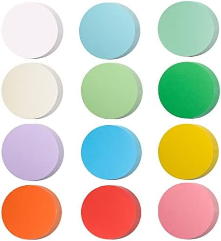144 Piece Assorted Color Round Cutouts - 6 Inch Circles for Classroom ...