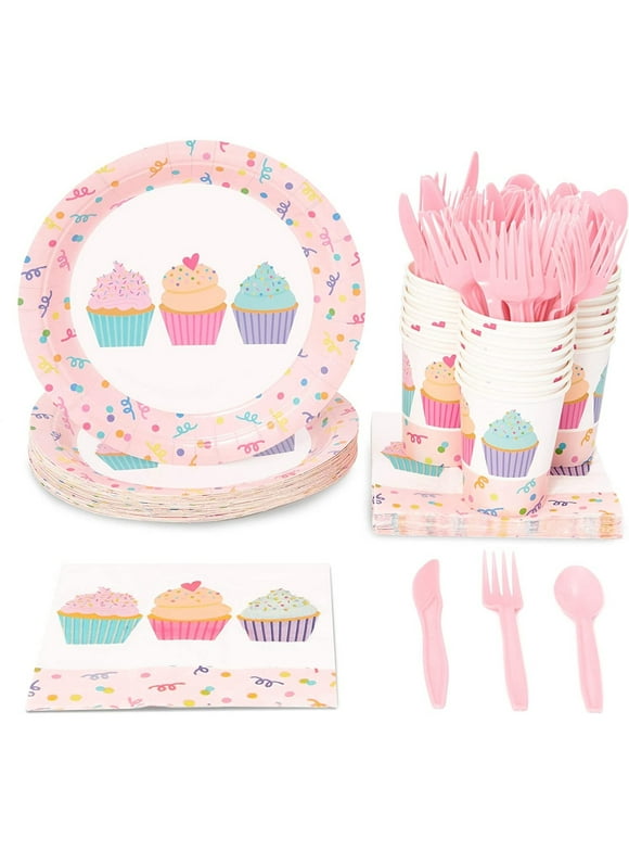 Pink Party Tableware in Pink Party Supplies - Walmart.com