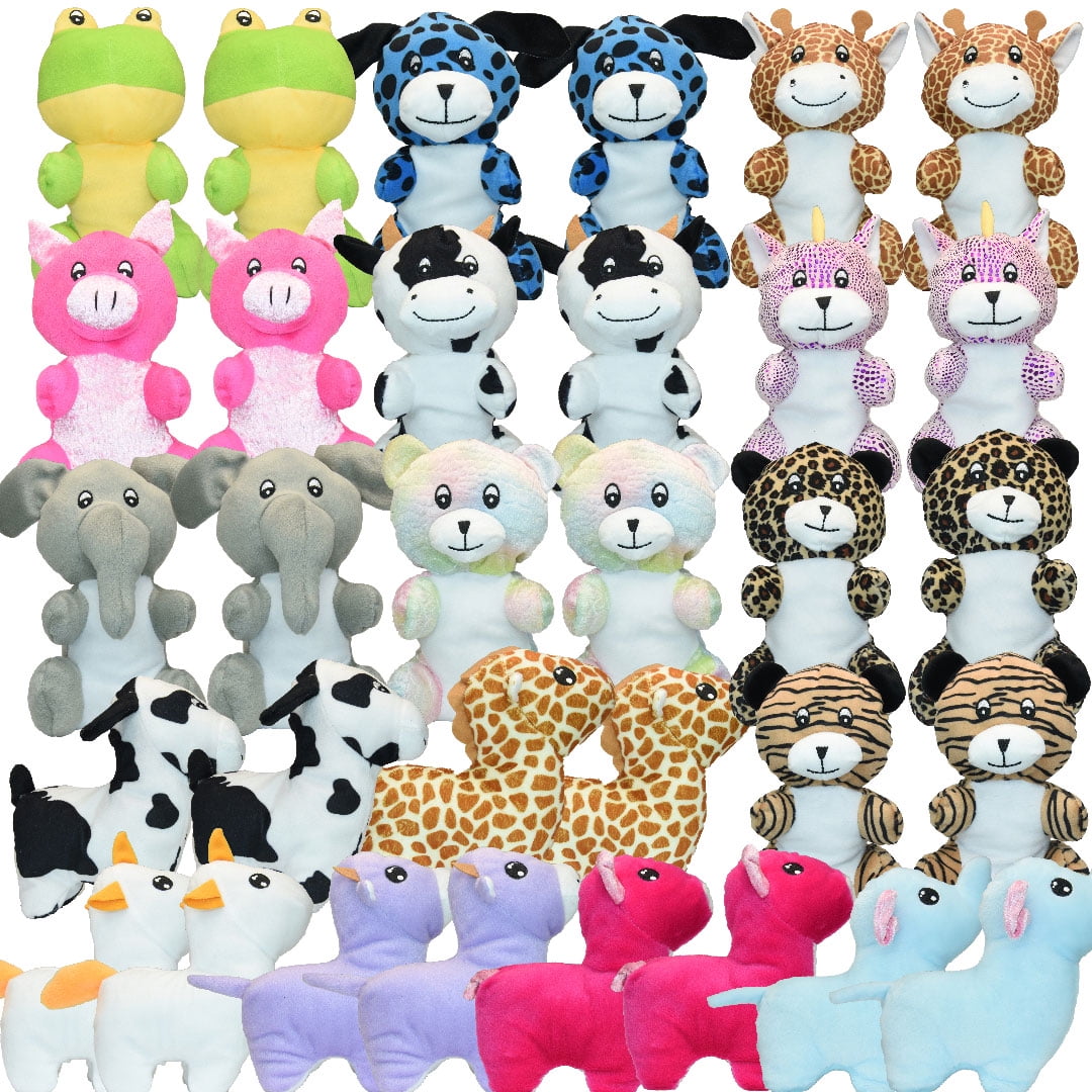 144 Pieces Small Stuffed Animals Bulk 7-9 Inch Farm and Jungle ...