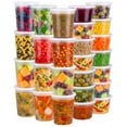 144 Sets Deli Containers With Lids - 16oz & 32oz Leak Proof ...