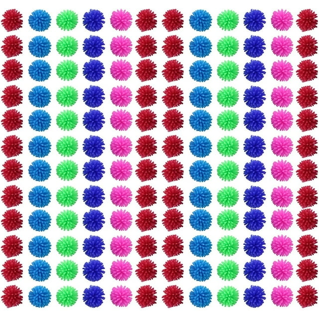 144 Soft Mini 1" Spike Hedge Balls - Spiky Wooly Porcupine Balls ...