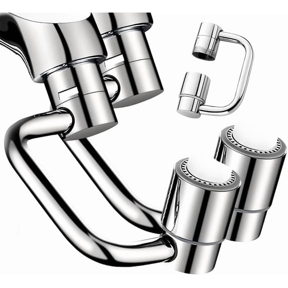 1440° Rotatable Faucet Aerator Extension, Universal U-Shaped Sink ...