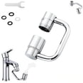 1440° Rotating Faucet Extender Dual Spray Modes Universal Splash Free ...