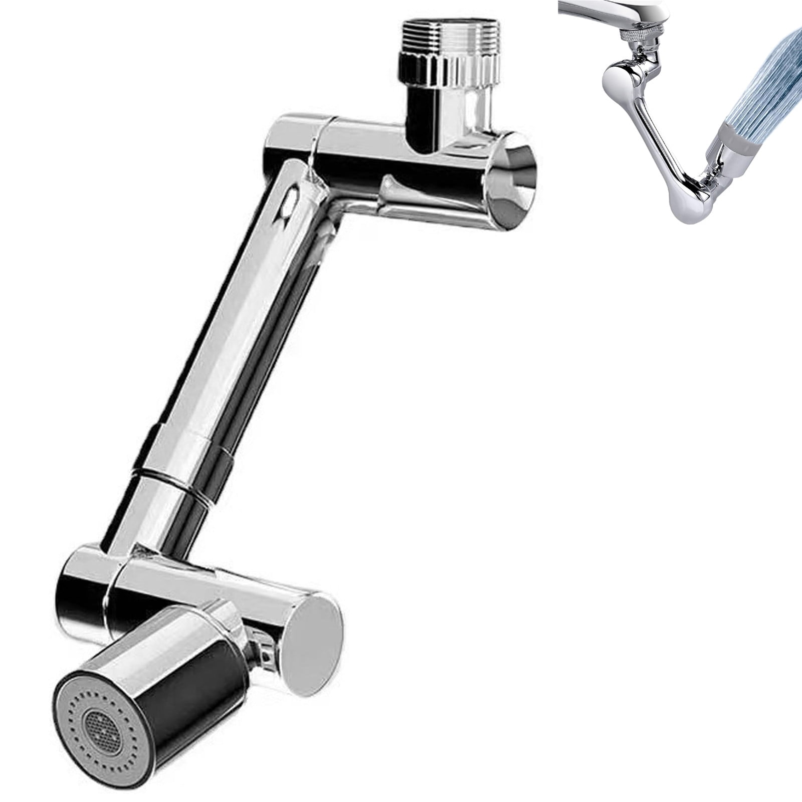 1440° Swivel Faucet Extender, 2 Mode Splash Water Filter Extension ...