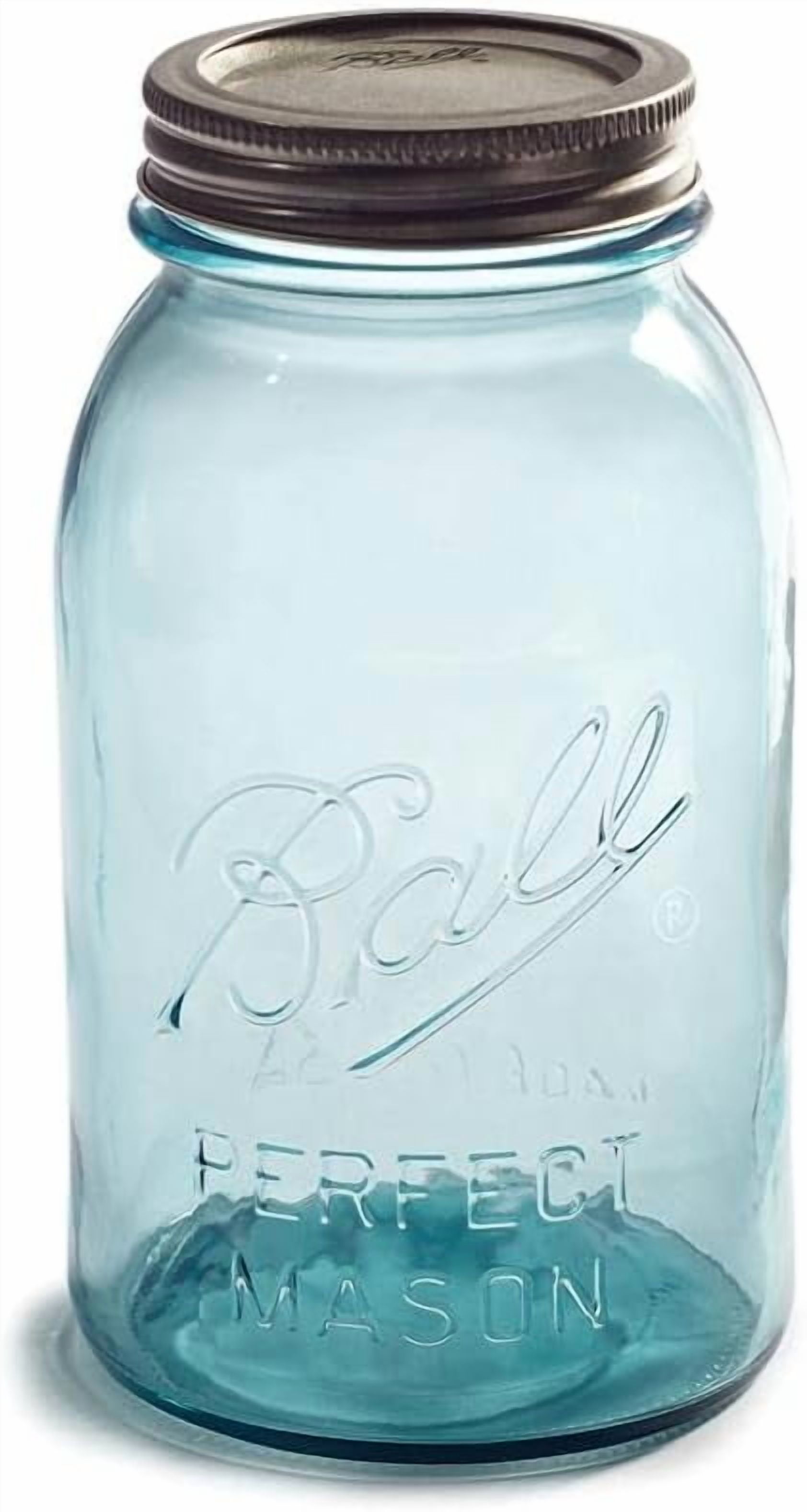 1440069055 32 Oz Collector'S Edition Aqua Vintage Canning Jar With Lids ...