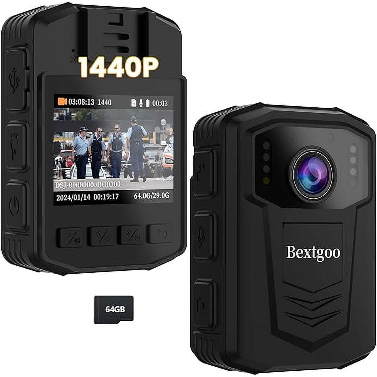 1440P Body Camera, Body Cam, Built-in 64GB Memory Card, Ultra Infrared ...