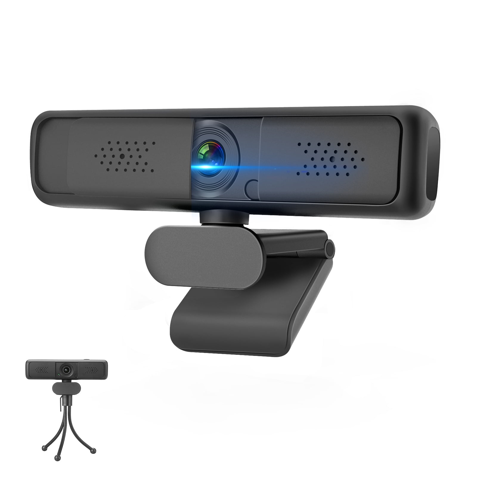 1440P HD Computer Webcam with Microphone, Privacy Cover and Tripod ...