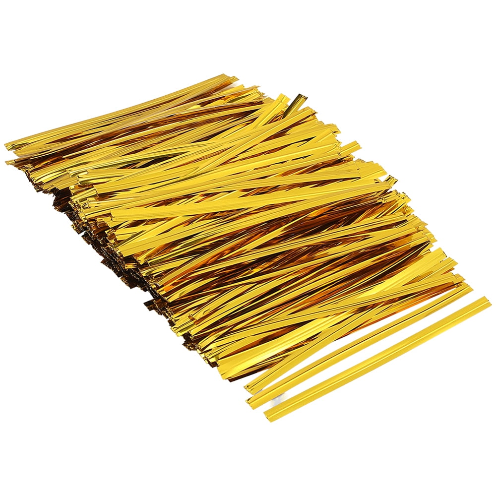 1440Pcs 8CM Gold Candy Bag Twist Ties Wire Bread Coffee Cake Plant ...