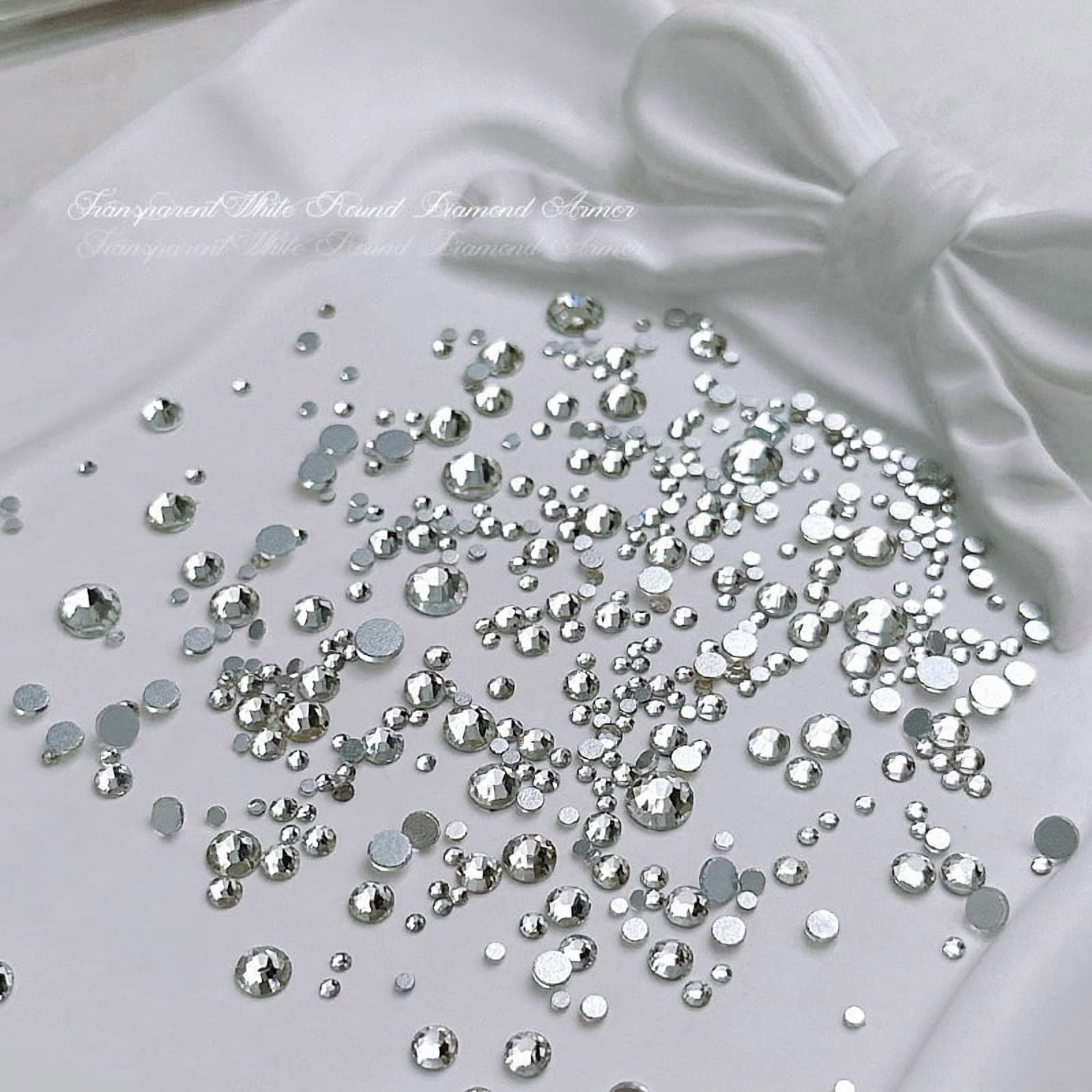 1440pcs White Flat Back Rhinestones Premium Austrian Style Nail Art ...