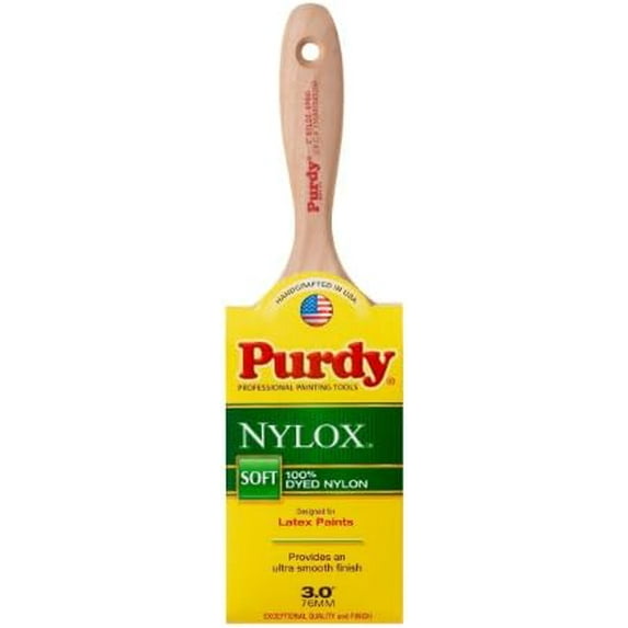 144380230 Nylox Series Sprig Flat Trim Paint Brush, 3 inch - Walmart.com