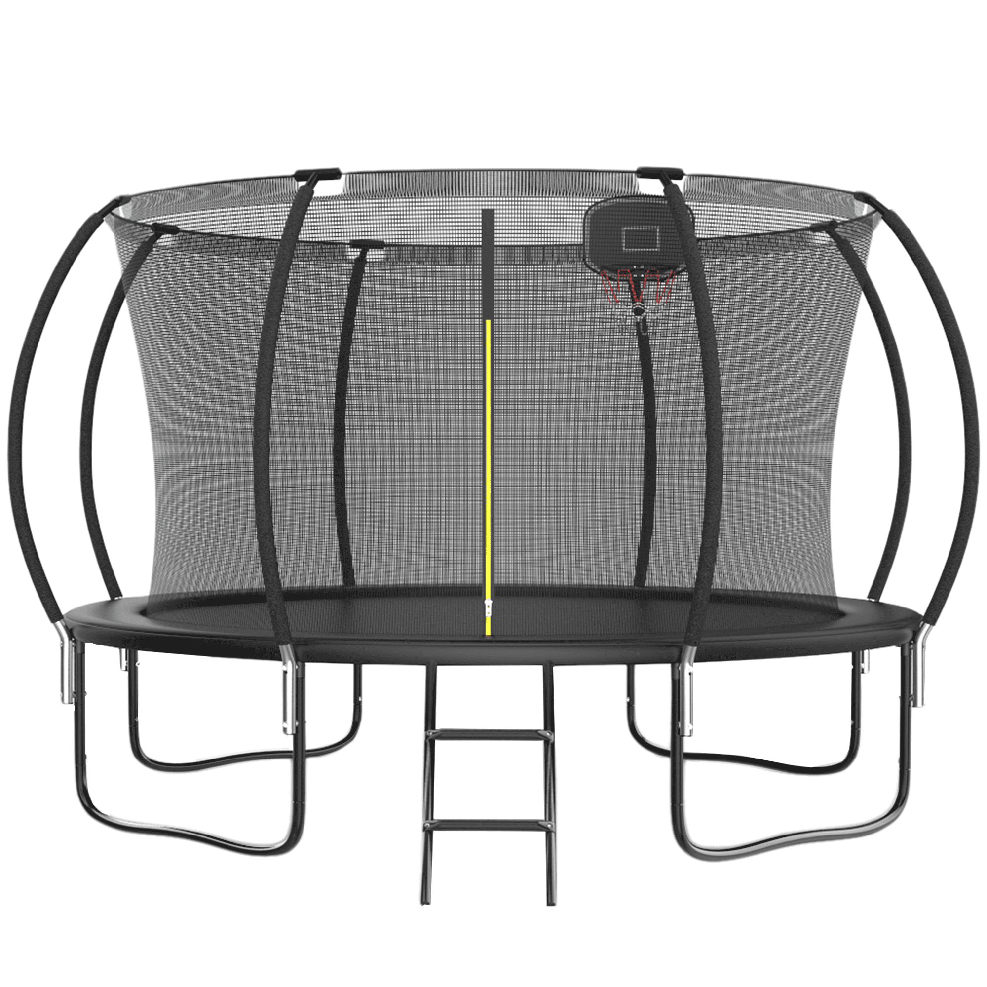 144IN Trampoline for Kids, Seizeen Outdoor Trampolines with Enclosure ...