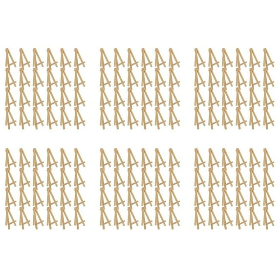144Pcs 12.7cm Mini Wooden Display Stands, Easels, Table Top Stands ...