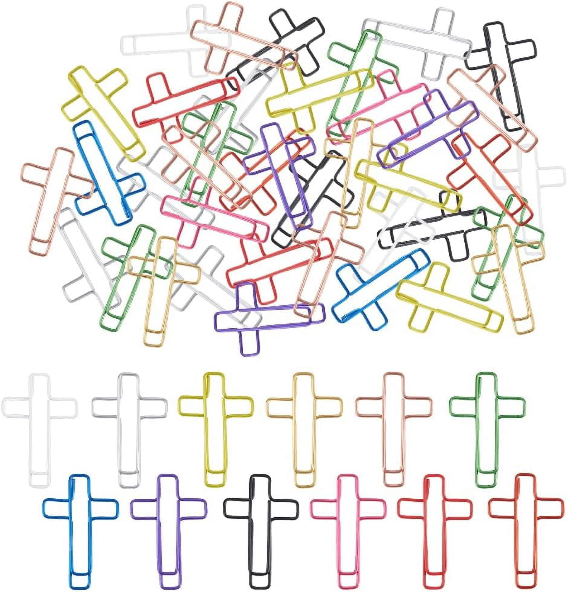 144Pcs 12 Colors Paper Clips Binder Paperclips Clamps Iron Bookmark ...