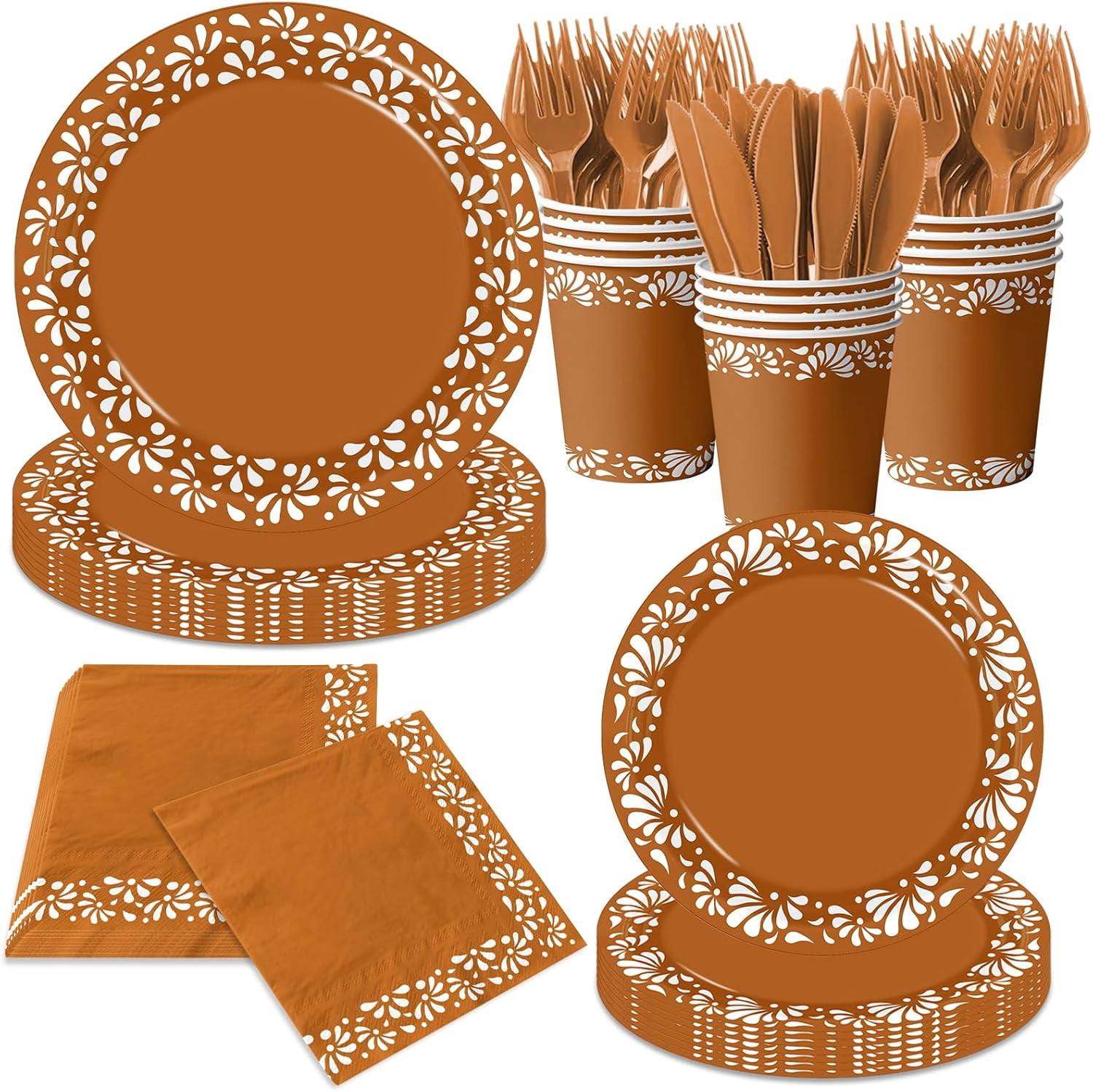 144Pcs Cielito Lindo Party Decoration, Platos De Barro Mexicanos Clay ...