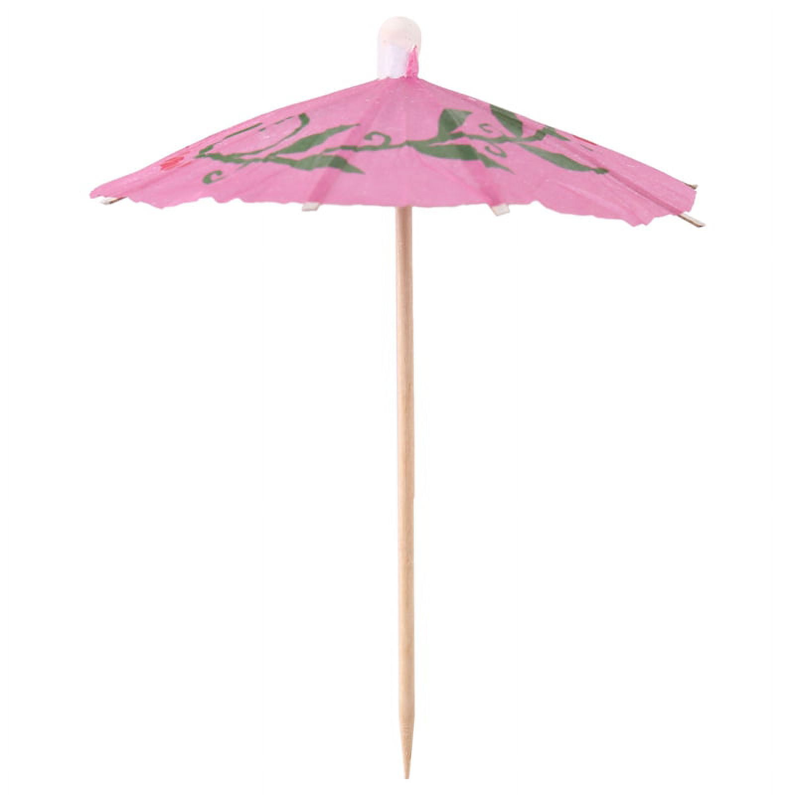 144Pcs Color Flower Paper Small Umbrella Sign Fruit Sign Cocktail Sign ...
