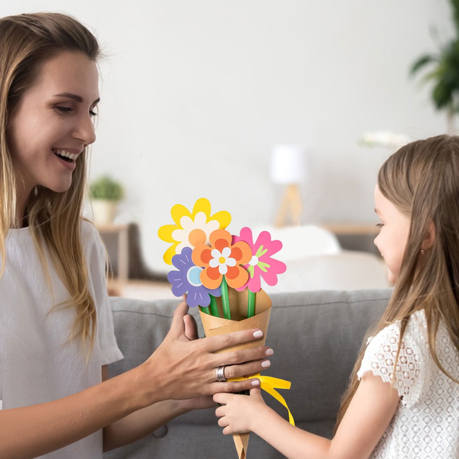 144pc Flower Bouquet Craft Kit Mother's Day Flower Bouquet Craft for ...