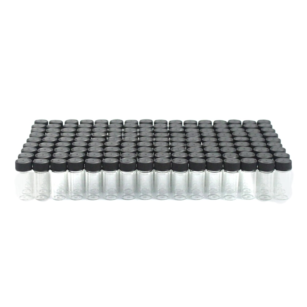 144pk 1 Dram Small Glass Vials with Screw On Cap, Hobby and Craft Lab ...