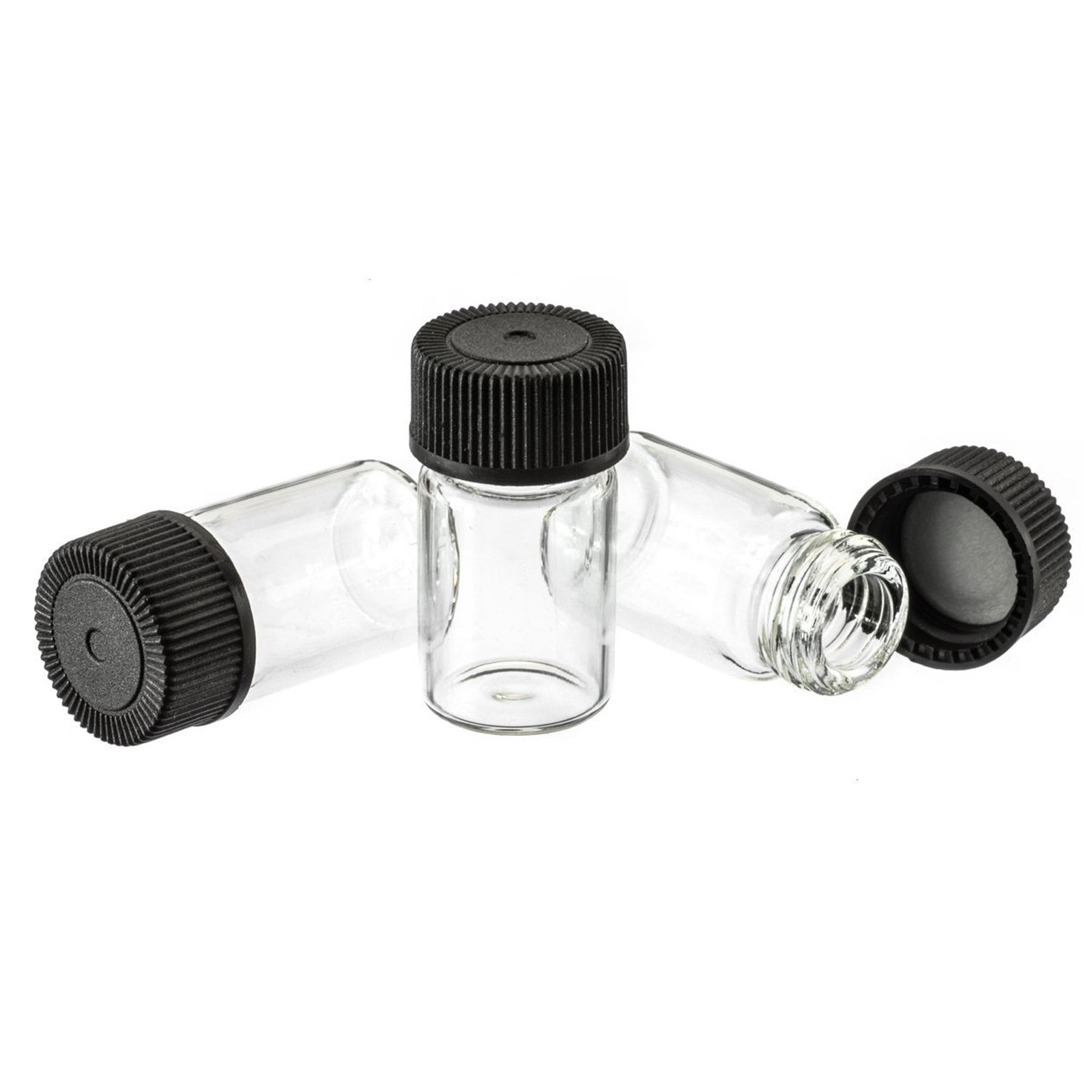 144pk Glass Vial Collection Set Craft and Hobby Storage With Screw Caps ...