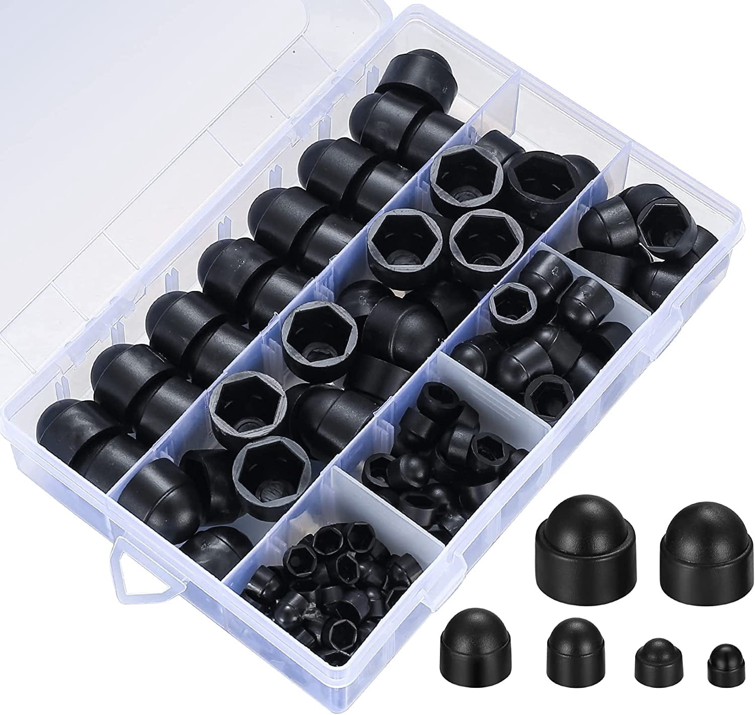 145 Pcs Screws Bolt Covers Caps, Hex Head Dome Bolt Covers, Plastic ...