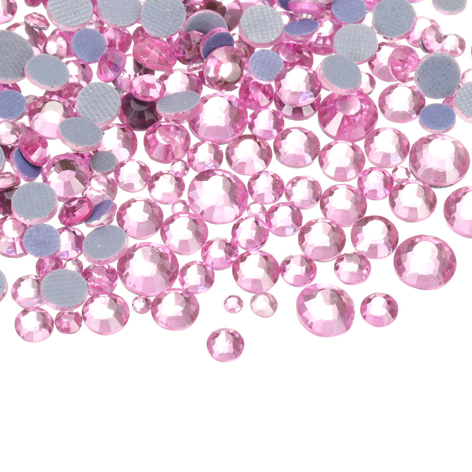 1450 Pcs Hotfix Rhinestones Crystal Glass Gems(SS6-SS30 Set,Light Pink ...