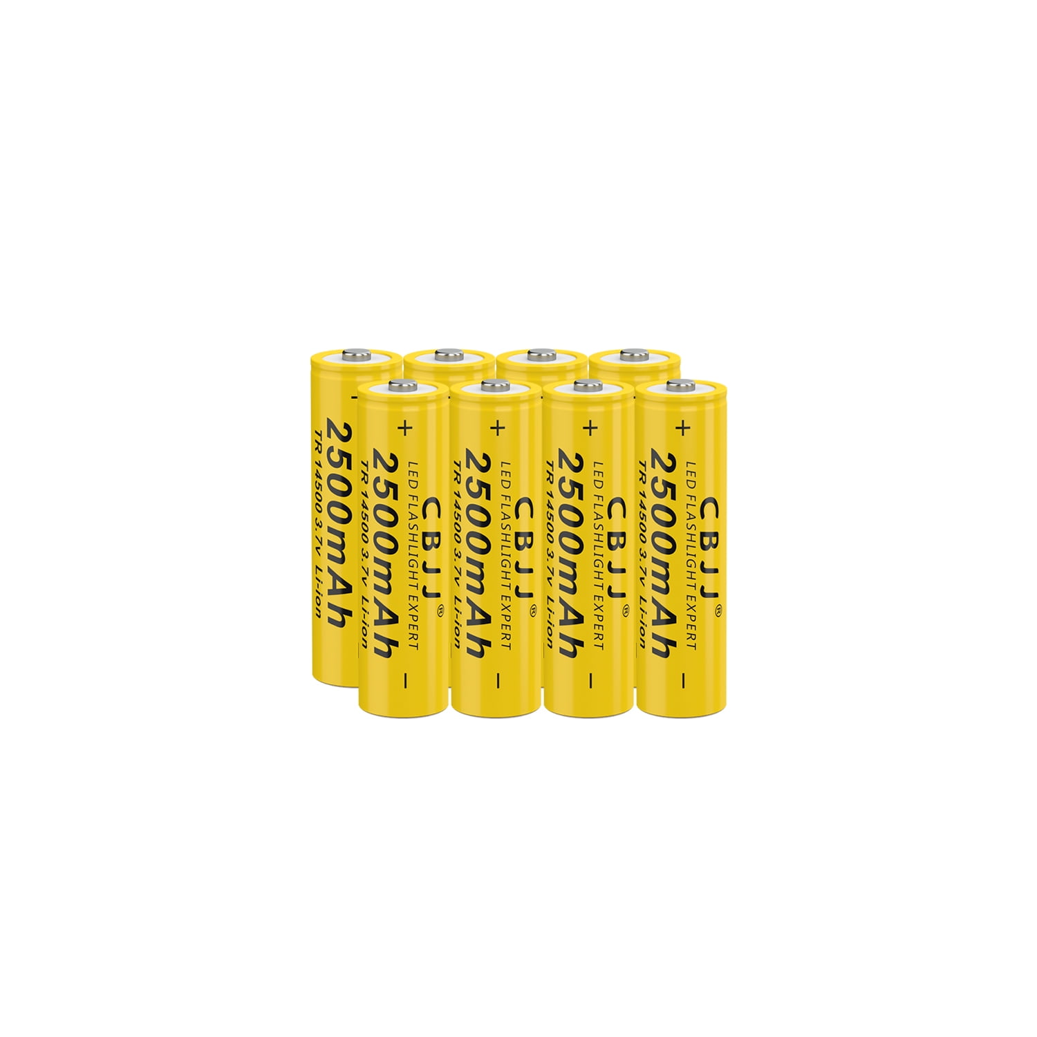 14500 Rechargeable Batteries 3.7V Cell 2500mAh for Flashlight US ...
