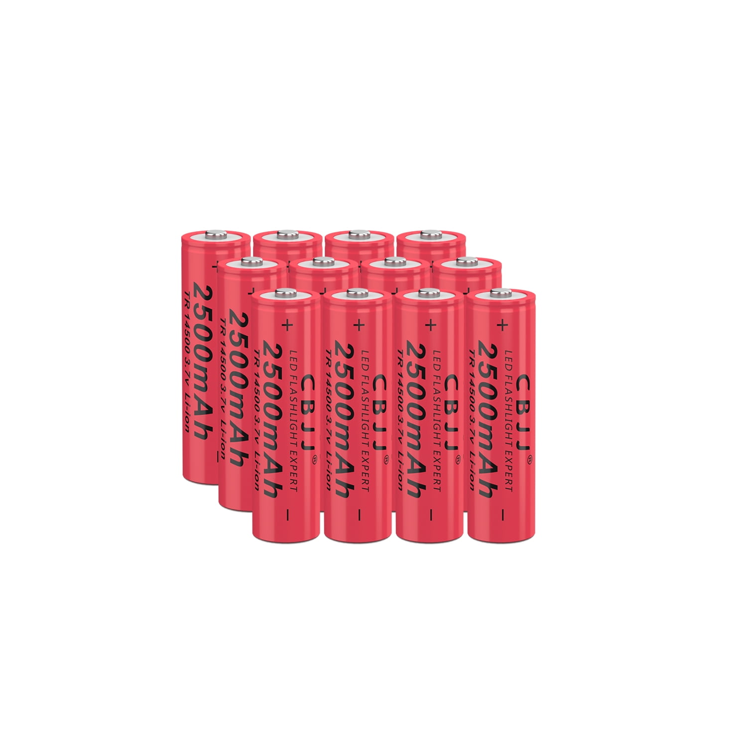 14500 Rechargeable Battery Li-ion Cell 3.7V 2500mAh for Flashlight ...