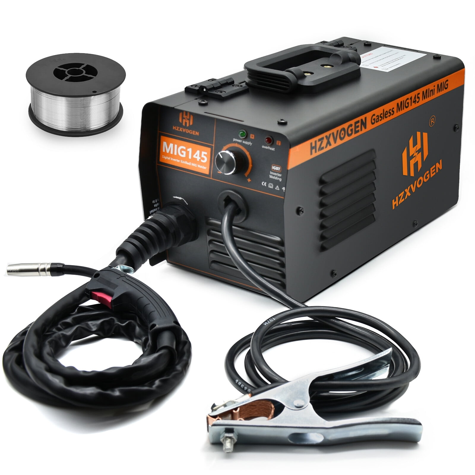 145Amp Mini MIG Welder 110V/220V MIG ARC Welding Machine Gasless Flux ...