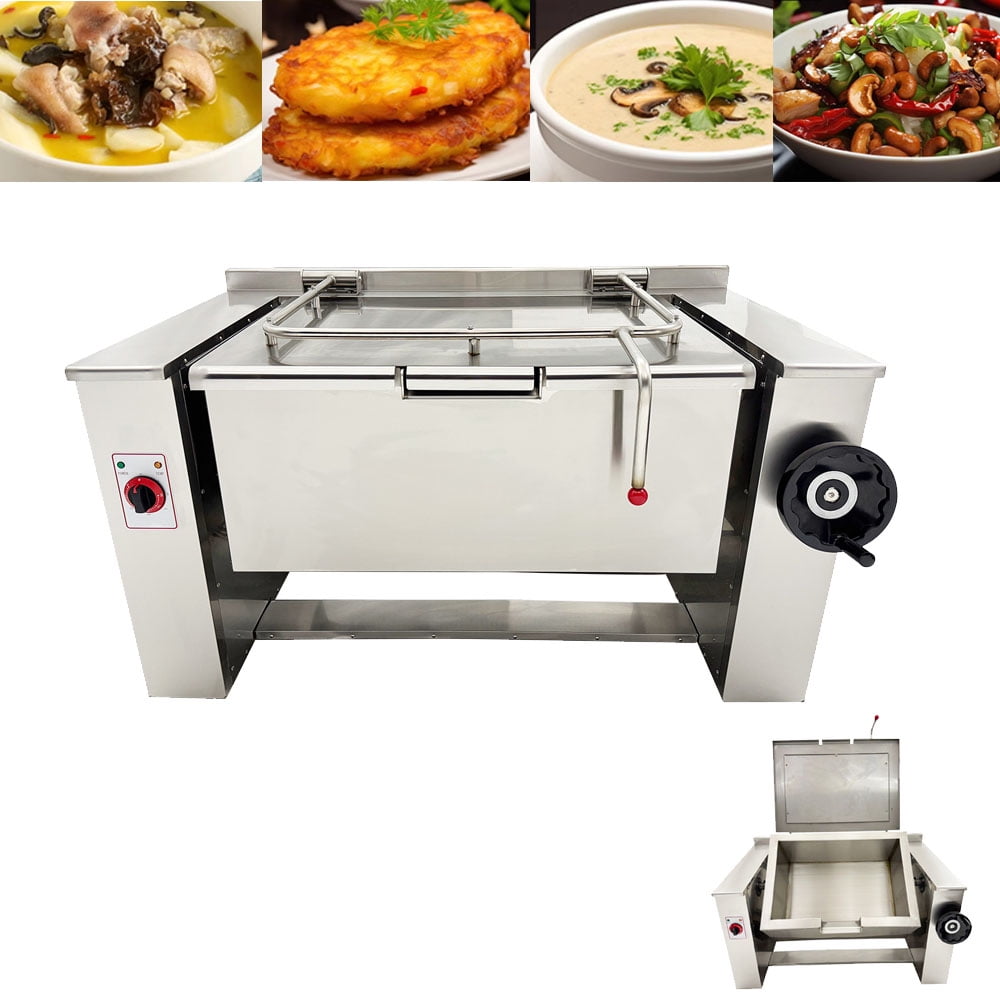 145L Commercial Electric Tilting Skillet Braising Pan Large Frying Pan ...