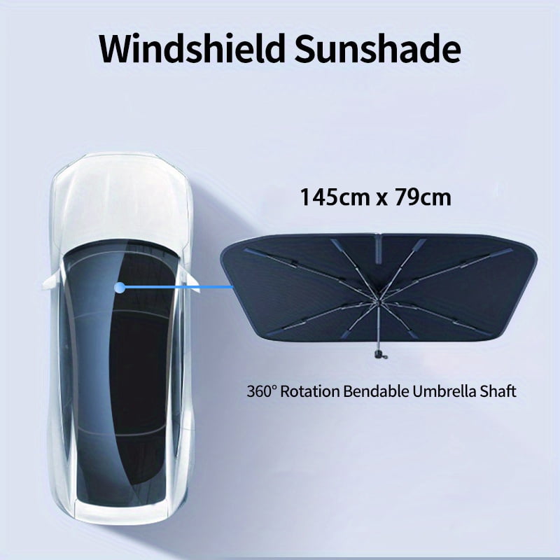 145cm x 79cm-Car Front Windshield Sunshade Sun Protection And Heat ...