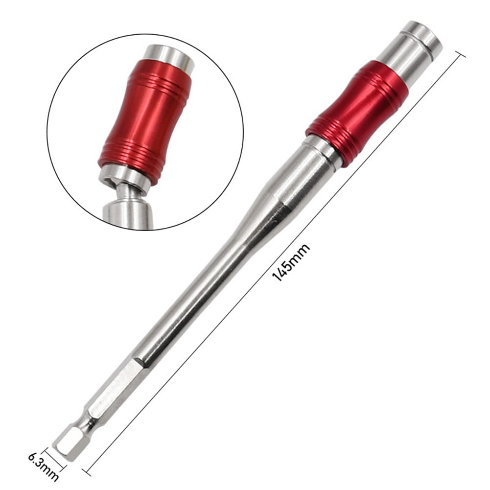 145mm 6.35mm Hex Magnetic Ring Screwdriver Bit Extension Rod Quick ...