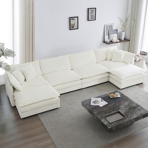 146“ Oversized Modular Sectional Sofa Cloud Couch for Living Room ...