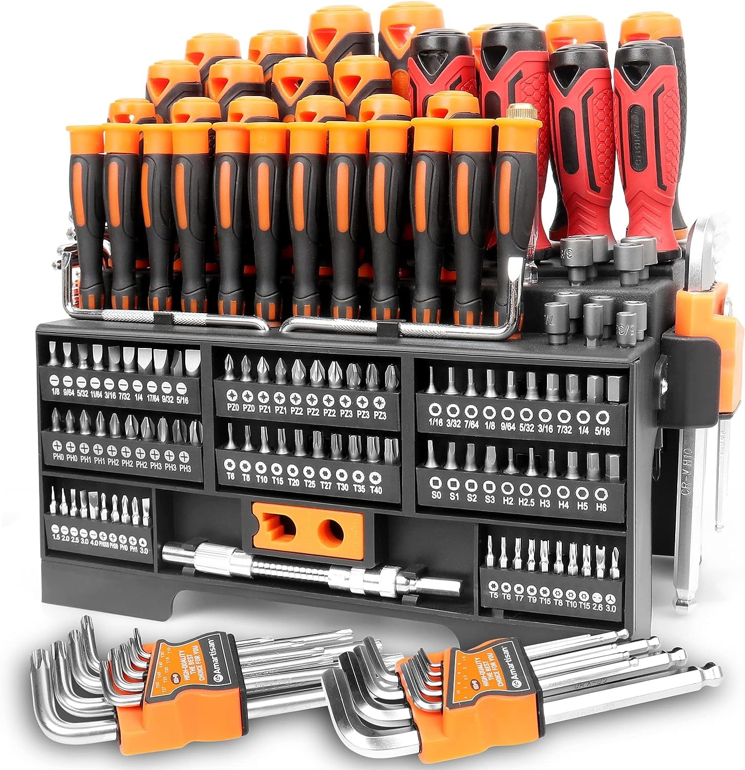 146-piece Magnetic Screwdrivers DIY Tools Set Plastic Racking for Men ...