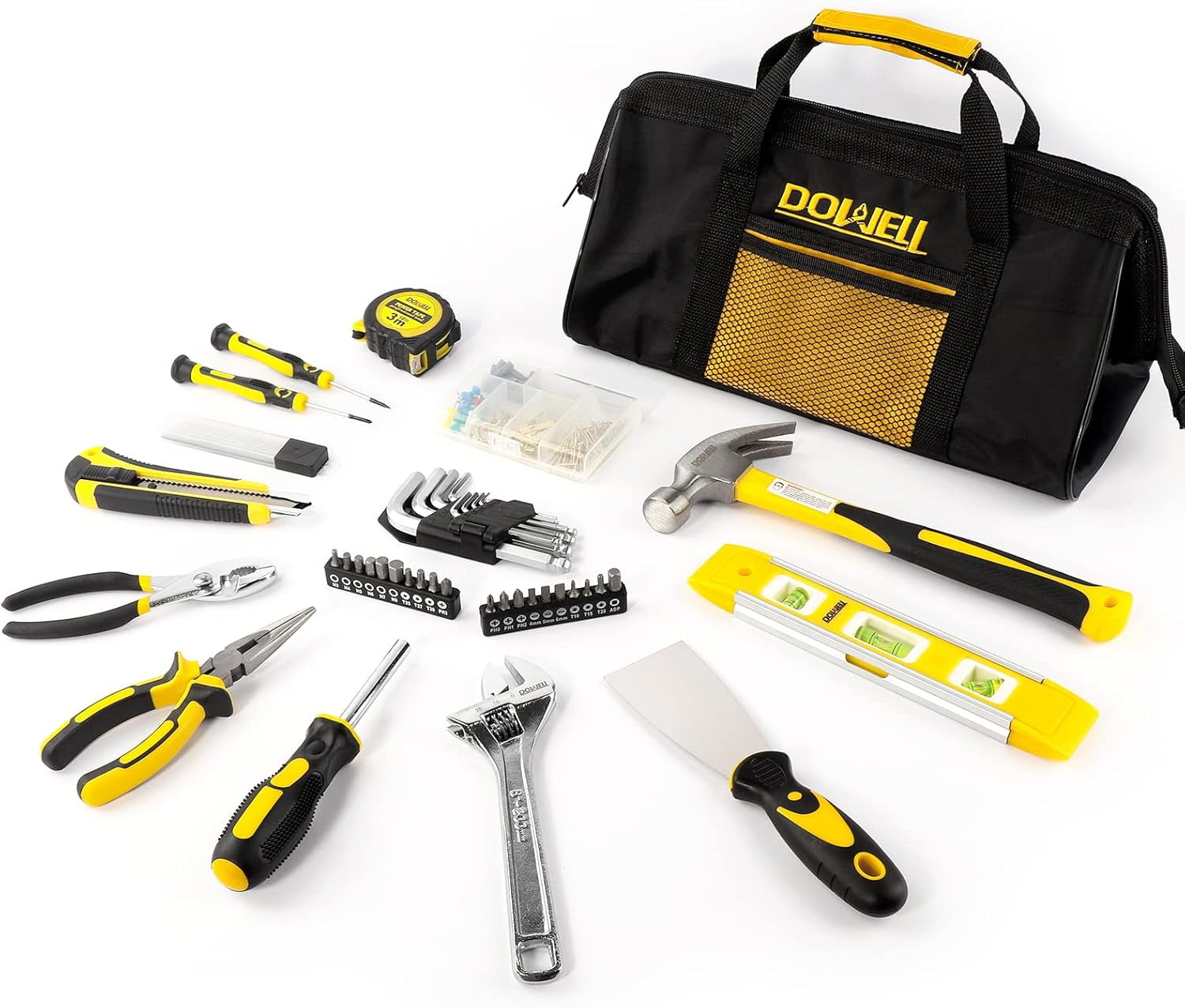 146PCS Homeowner Tool Set, Household Repairing Tool Kit with 14-Inch ...