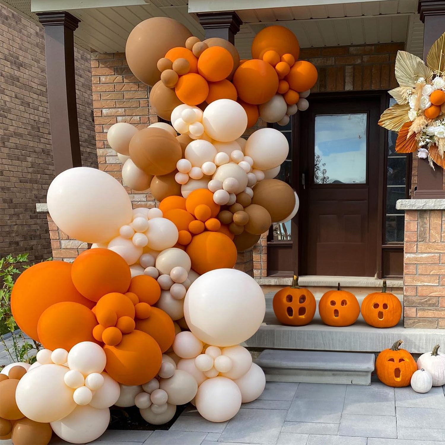 146pcs Burnt Orange Balloons Terracotta Balloon Arch Kit Rust Balloons ...