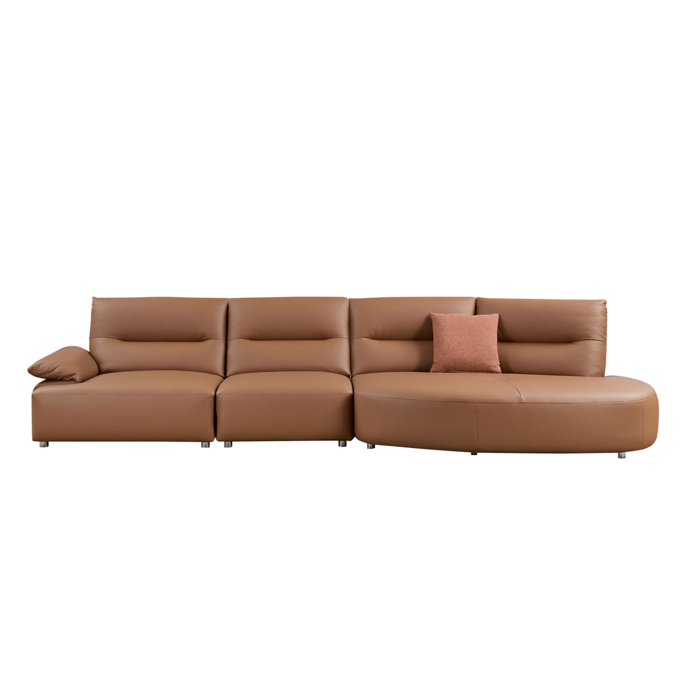 147.24'' Modern Sectional Curved Shaped Sofa Couch for Living Room ...