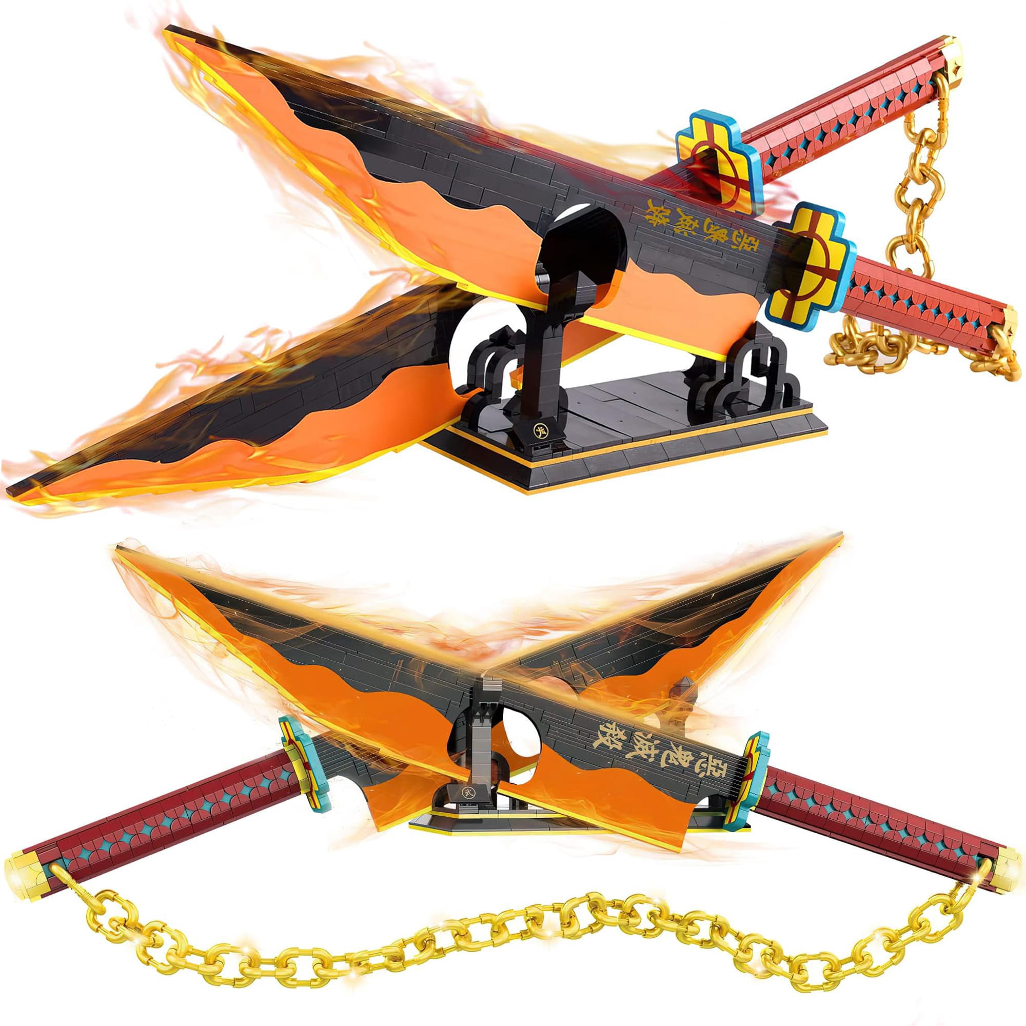 1478 PCS Demon Slayer Tengen Uzui Sword Building Block Model – 82 Inch ...