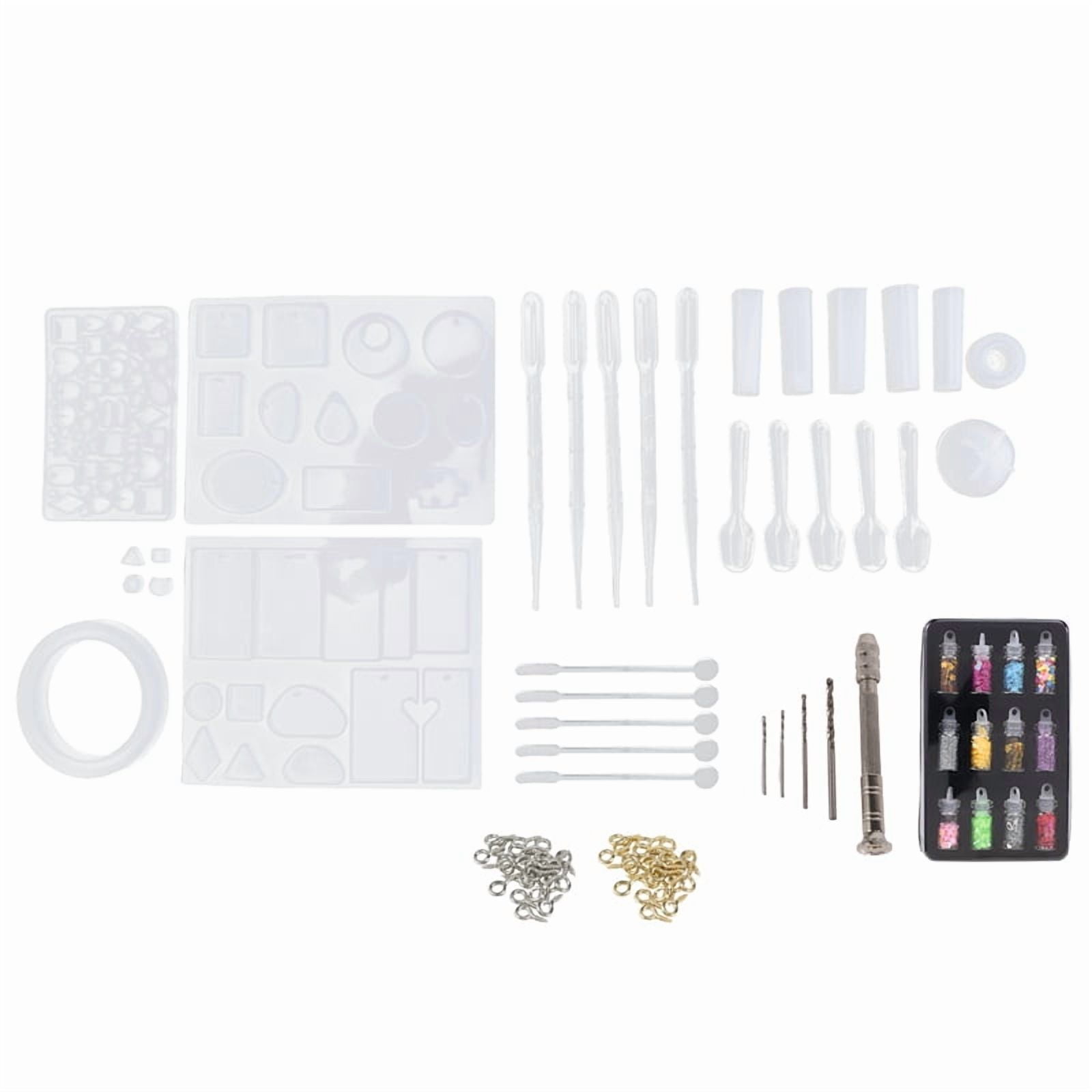 148 Pieces Resin Jewelry Making Kit, Silicone Casting Mold for ...