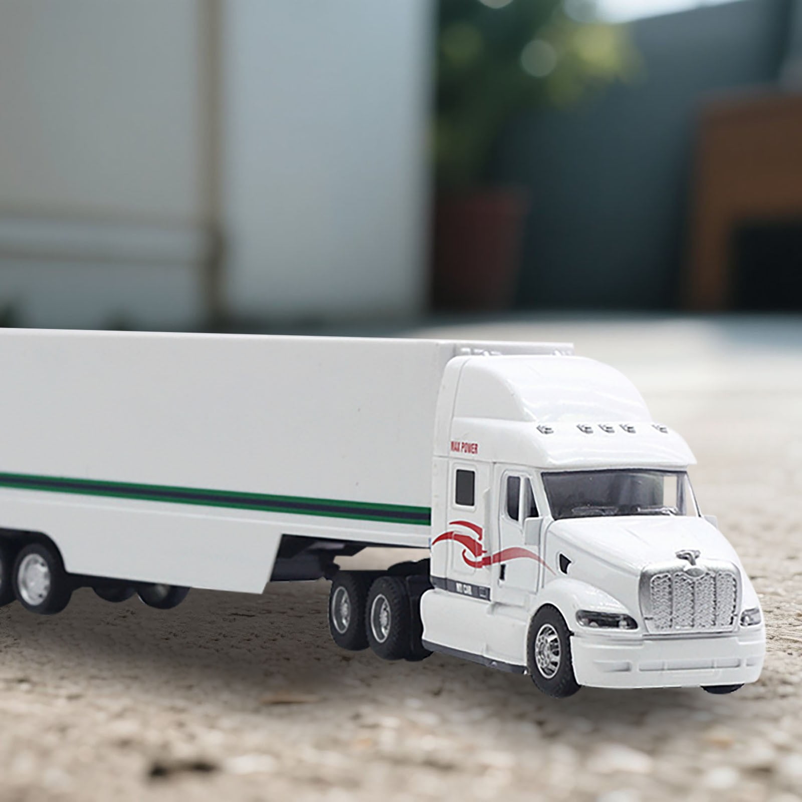 148 Scale Alloy Container Truck Heavy Hauler Diecast Model with ...