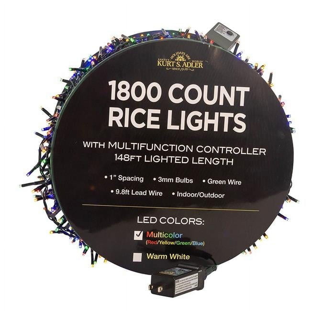148 ft. 1800-Light LED Rice Light Set, Multi Color - Walmart.com