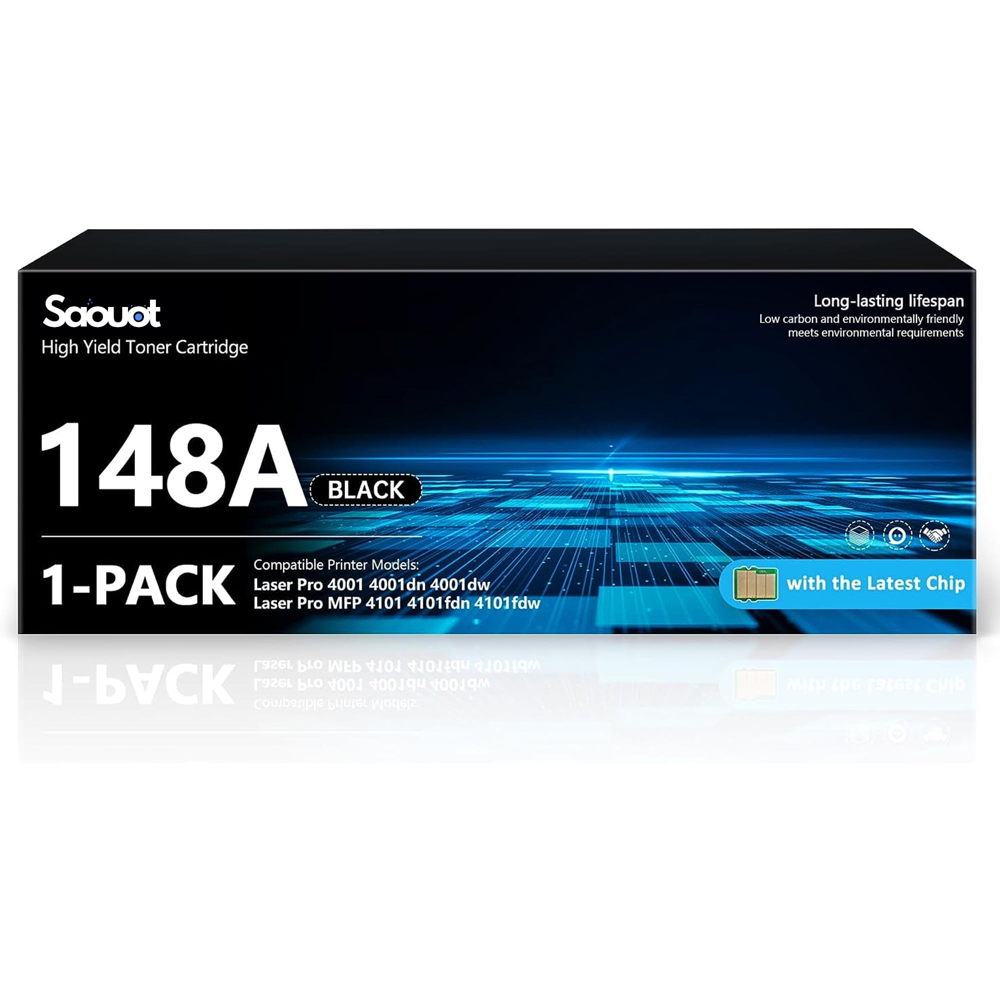 148A Toner Cartridge (with Chip), W1480A | 1 Black 148A Toner ...