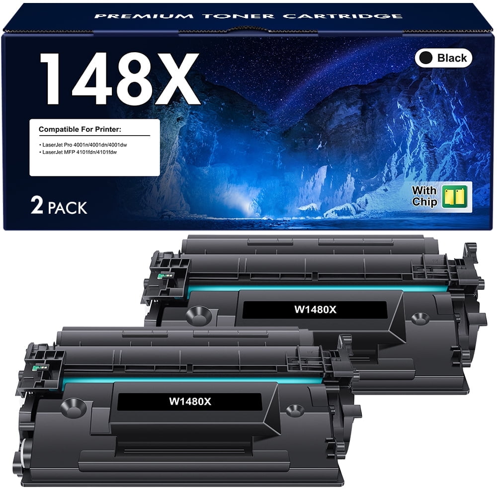 148X 148A with Chip Toner Cartridge Black High Yield Compatible for HP ...