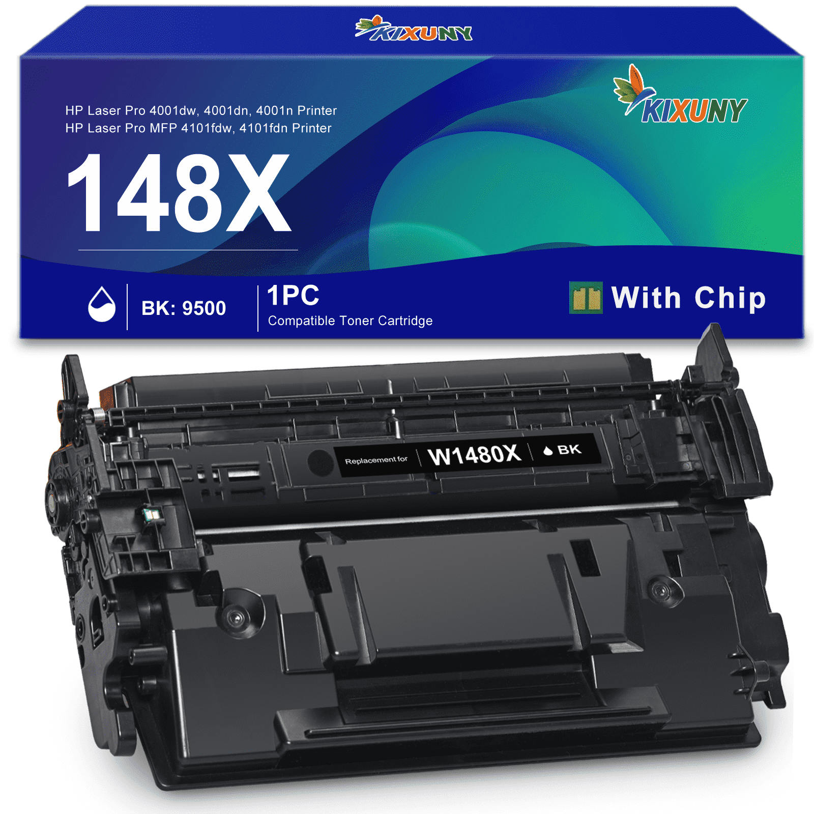 148X Toner Cartridge with Chip Compatible for HP 148X 148A W1480X ...
