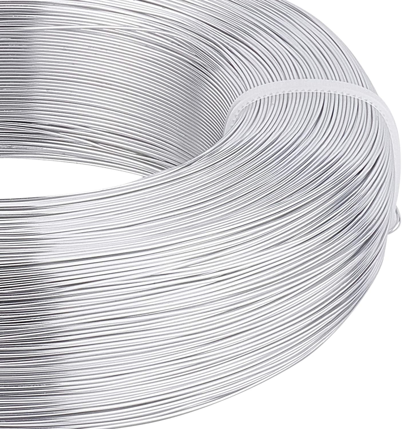 DIY 1492 Feet 22 Gauge Silver Wire Bendable Metal Sculpting Wire for Beading Jewelry Making Art ...