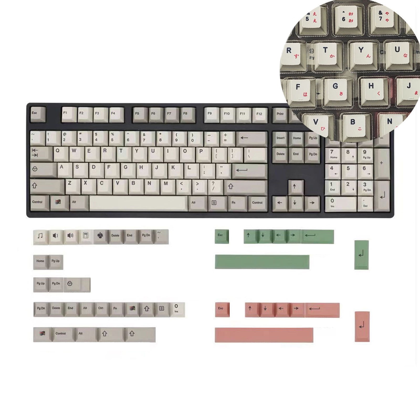 149key Keycaps Retro 9009 Theme with Backlighting for Mechanical ...