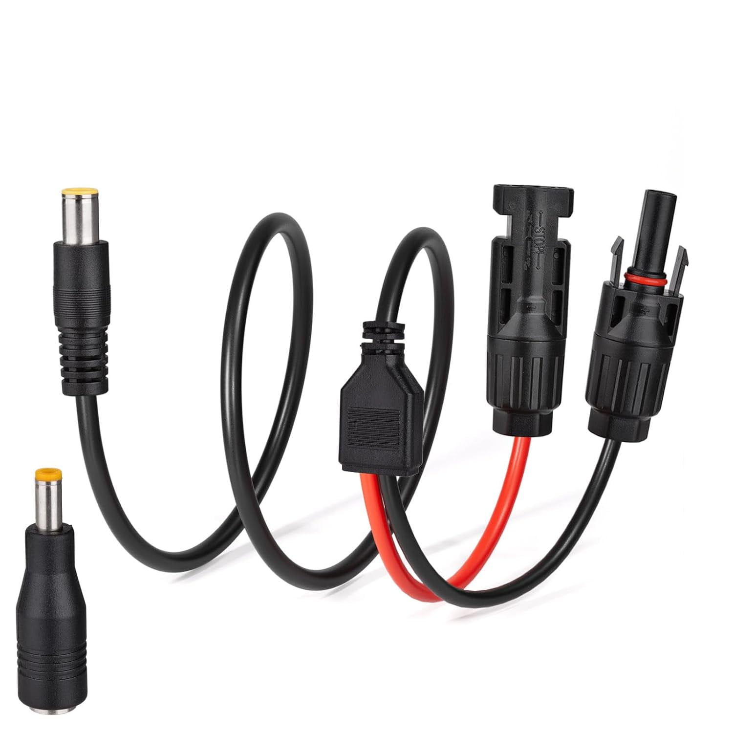 14AWG Solar to DC 8MM Cable 2FT Solar Connector to DC 8MM Male ...