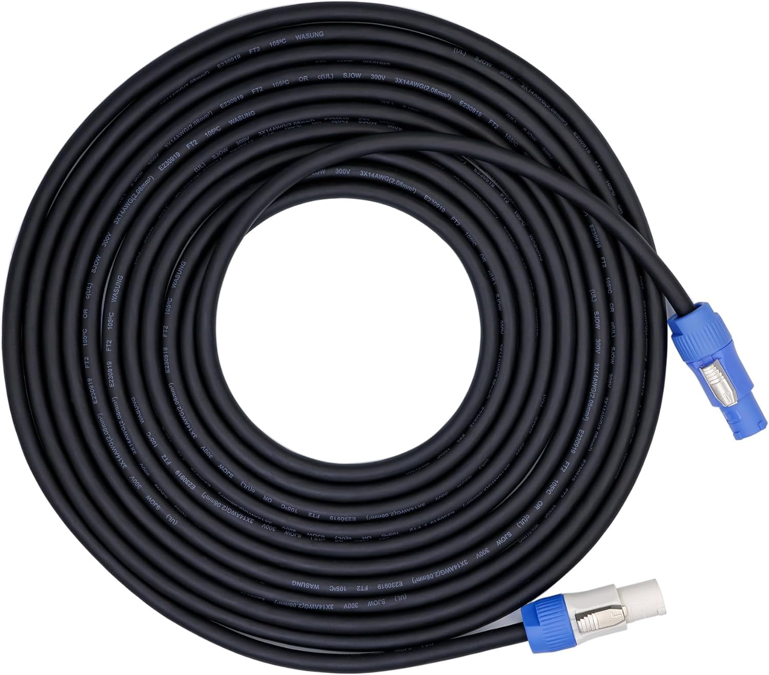 14Awg 3 Core Blue and White Head Display Screen Light Power Cable ...