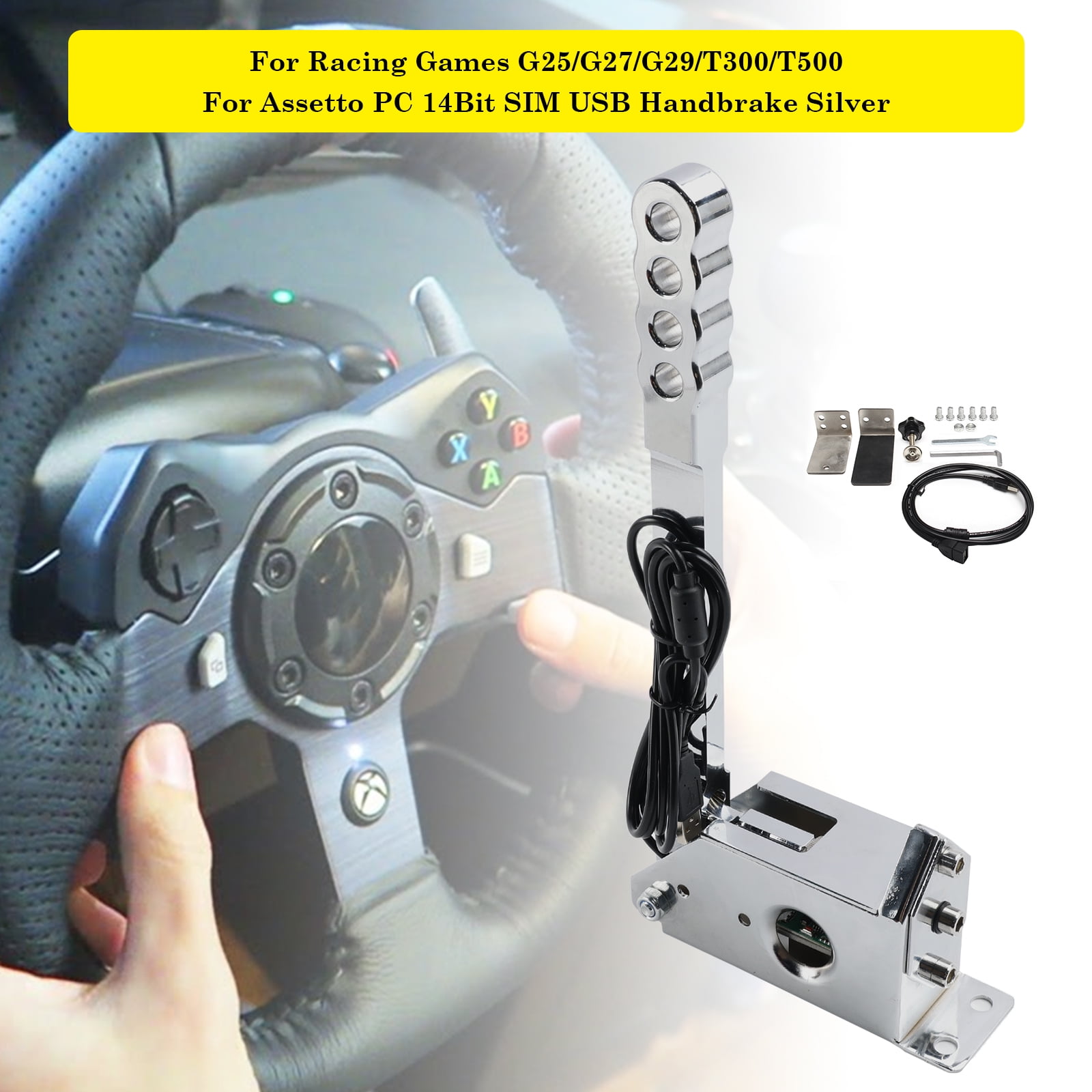 14Bit SIM USB Handbrake For Assetto PC Racing Games G25/G27/G29/T300 ...