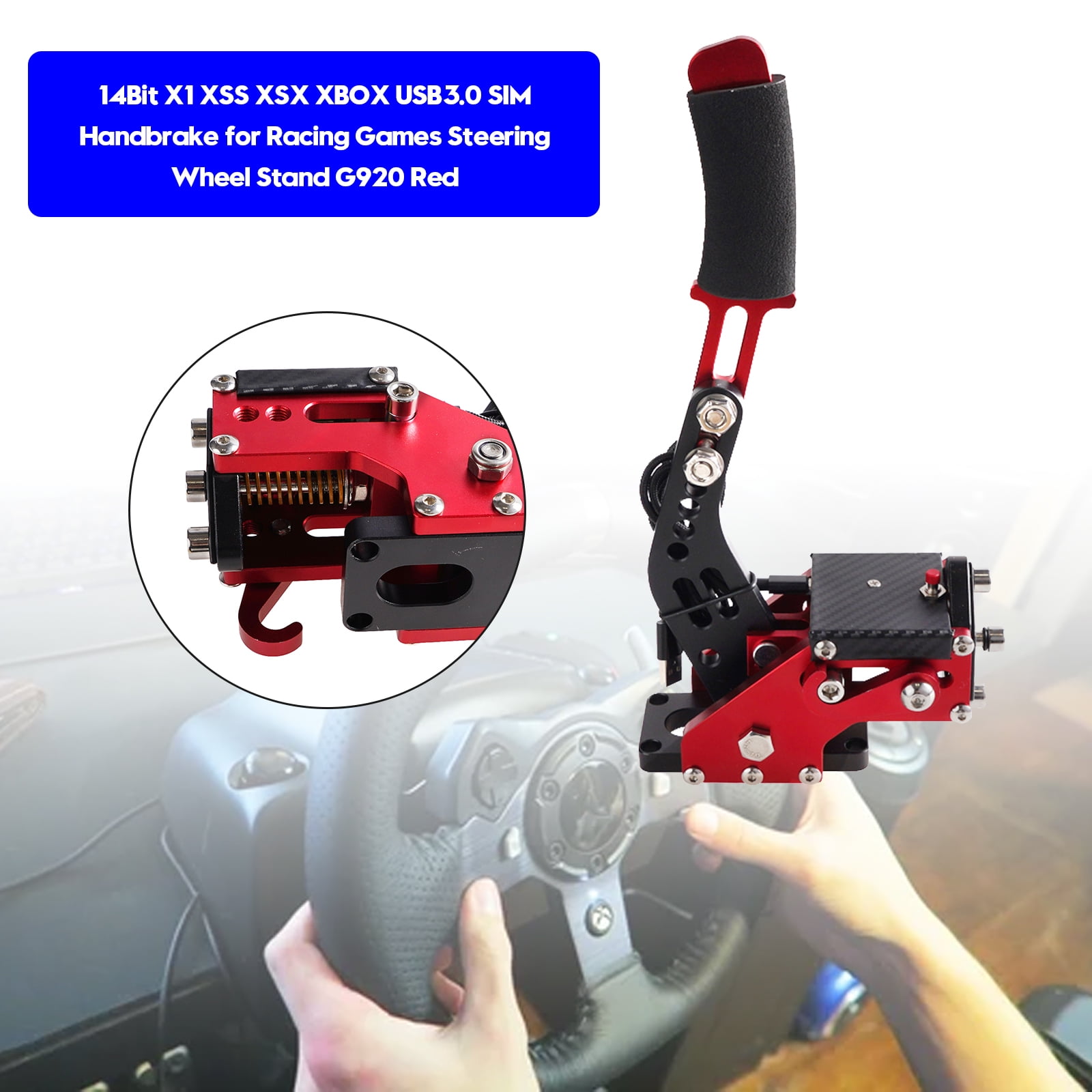 14Bit X1 XSS XSX XBOX USB3.0 SIM Handbrake for Racing Games, G920 Red ...