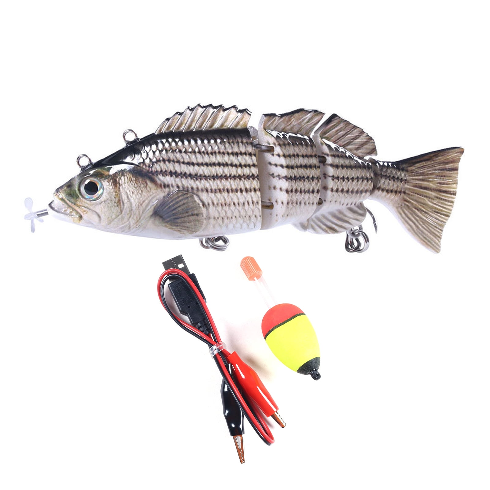 14CM/53G Electric Multi-Jointed Fishing Lure with Float USB ...